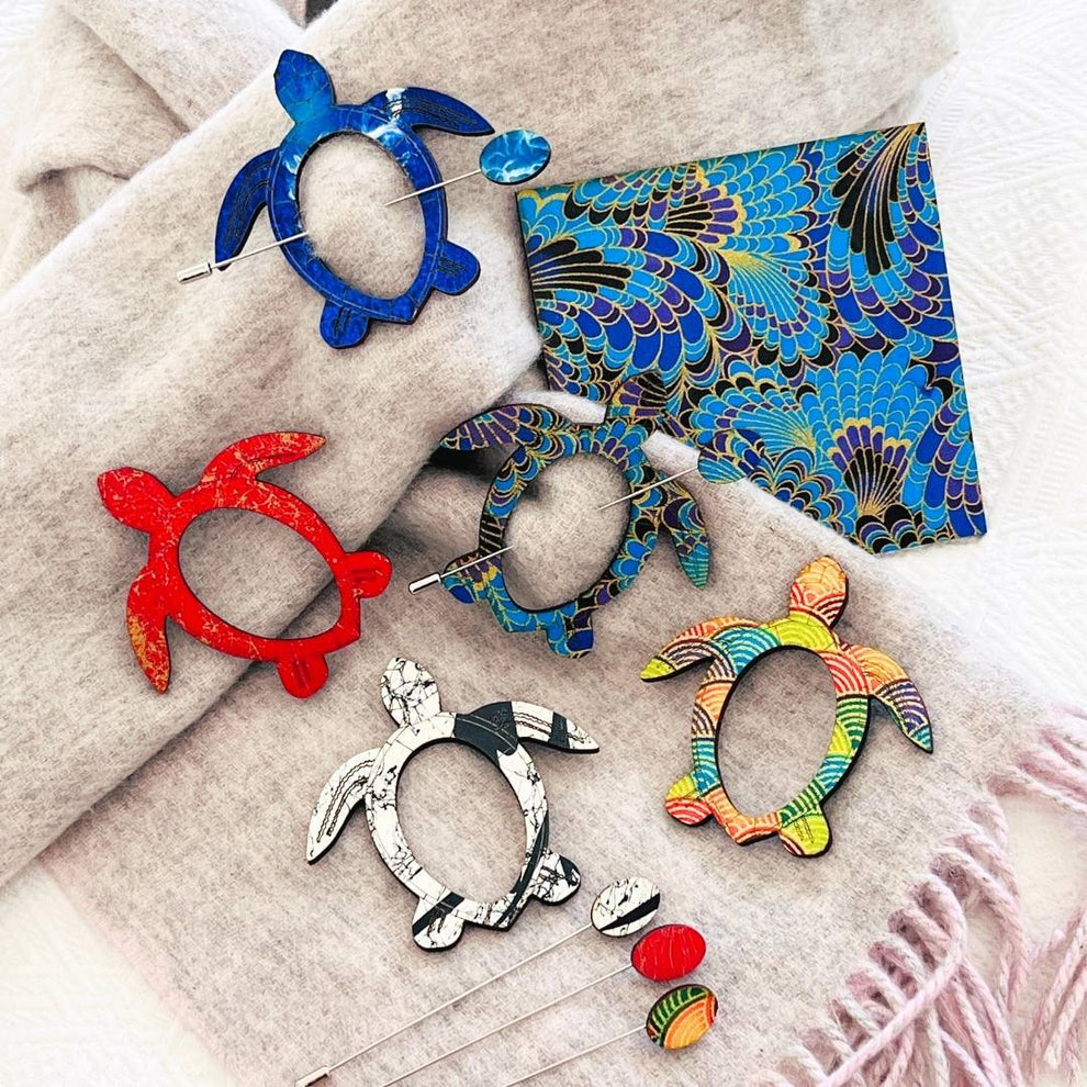 Turtle Scarf Pin (5 Colors) – Beechworth Sisters