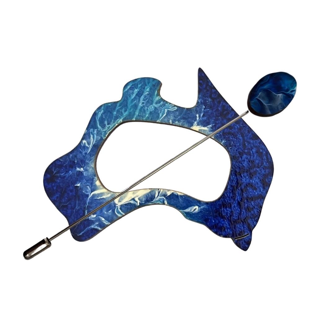 Australia Scarf Pin (5 Colors) – Beechworth Sisters