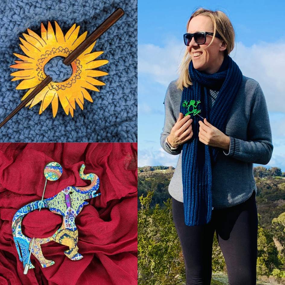 Galah Scarf Pin (2 Colours) – Beechworth Sisters