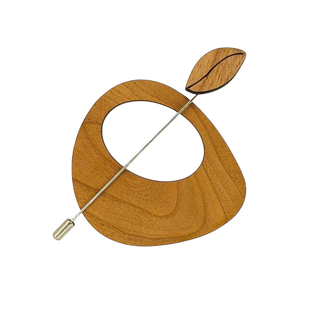 Wooden Pebble Scarf Pin – Beechworth Sisters